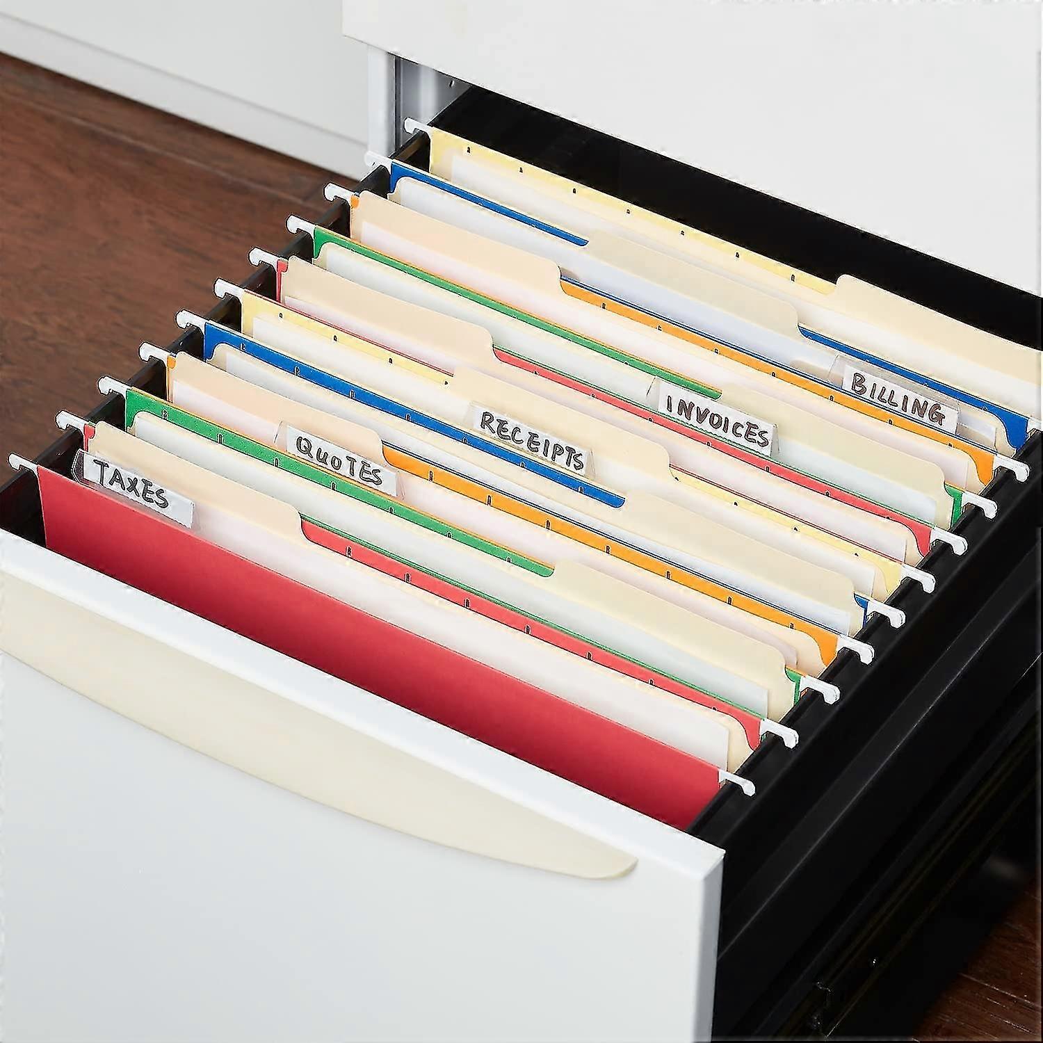 Staples Heavy Duty Hanging File Folders, 5-tab, Letter Size, Assorted ...