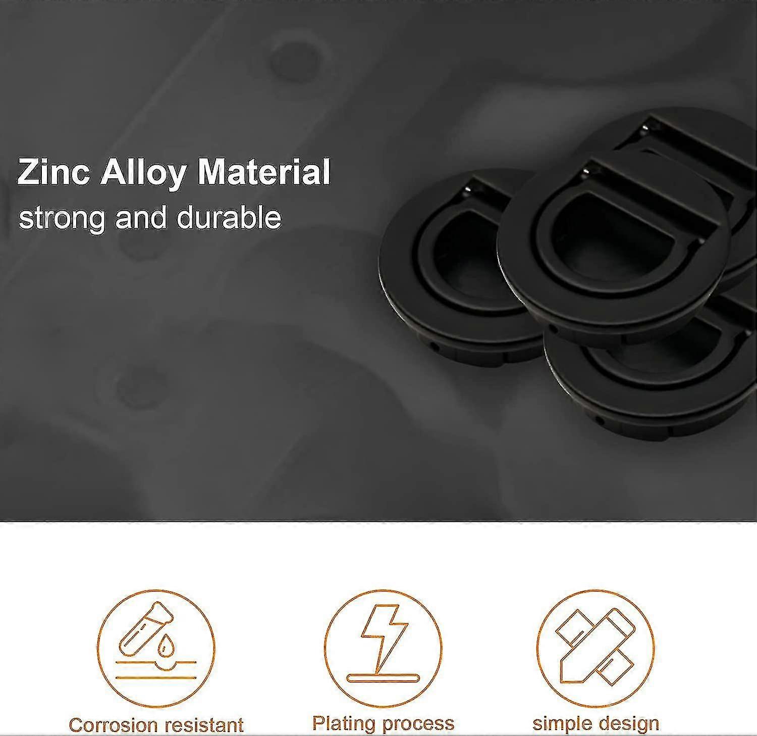 Tatami Set Of 4 Round Invisible Handles With Built-in Pull Ring For ...