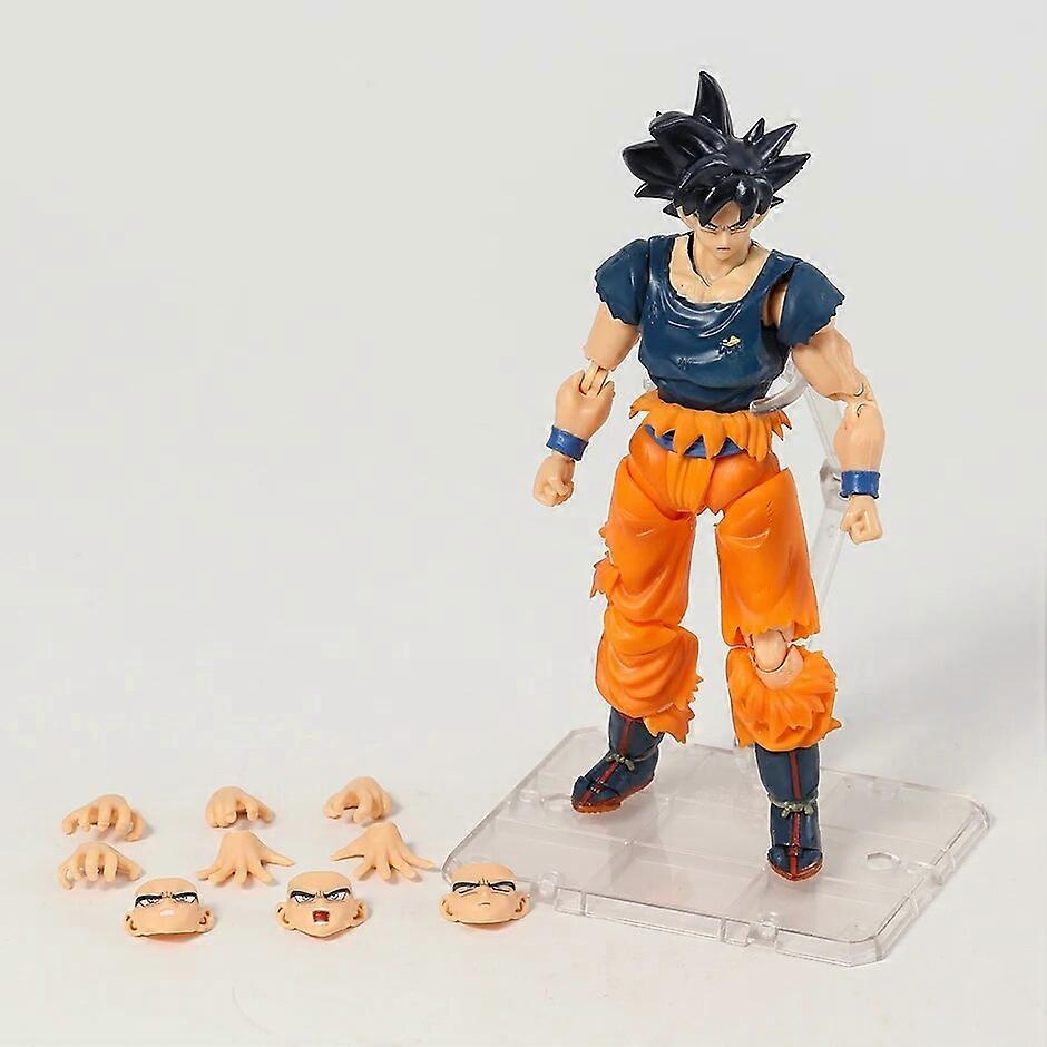 Anime Dragon Ball Super Son Goku Ultra Instinct Sign SHF Action Figure ...