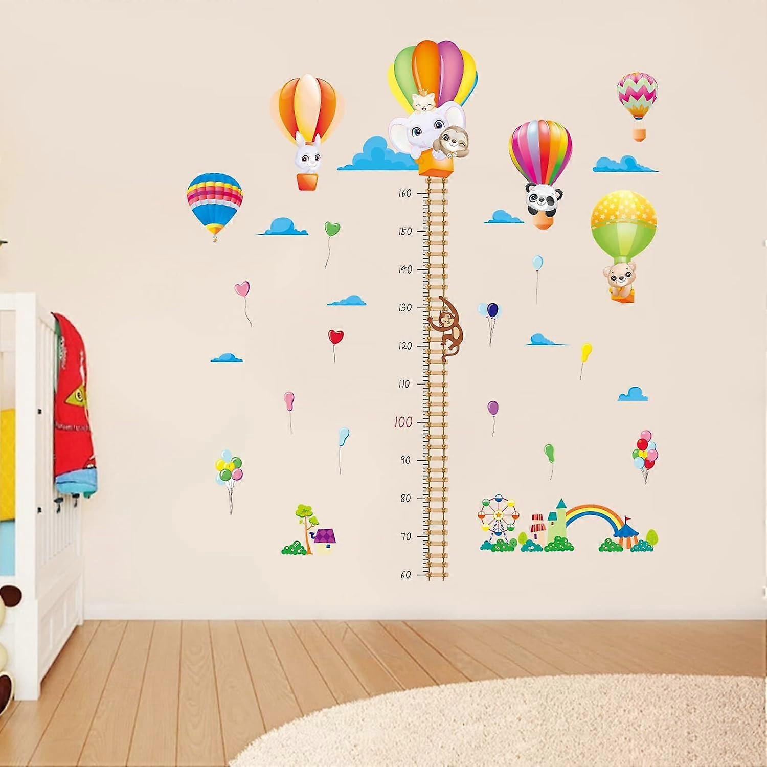 60-160cm Height Chart 4 Style Animal Decor Growth Chart with Other ...