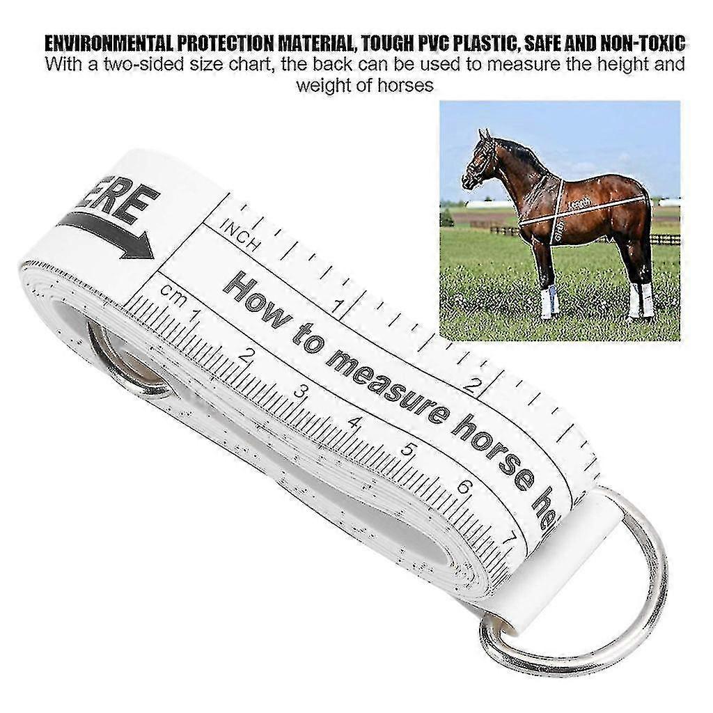 Horse & Pony Measure Height & Weight Easy Tape Measure 2.5 Meters / 98 ...