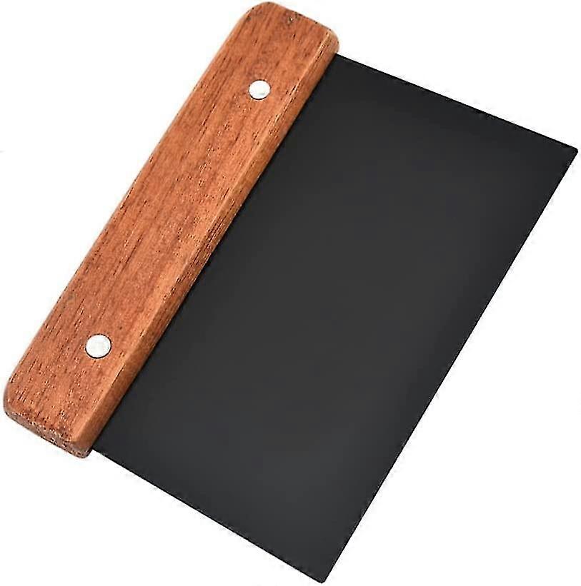 Dough Scraper Stainless Steel Bench Scraper Wood Handle Dough Bread ...