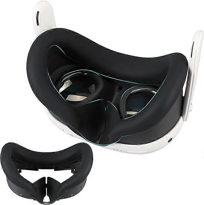 VR Silicone Eye Mask for Meta Quest 3, VR Face Silicone Cover ...
