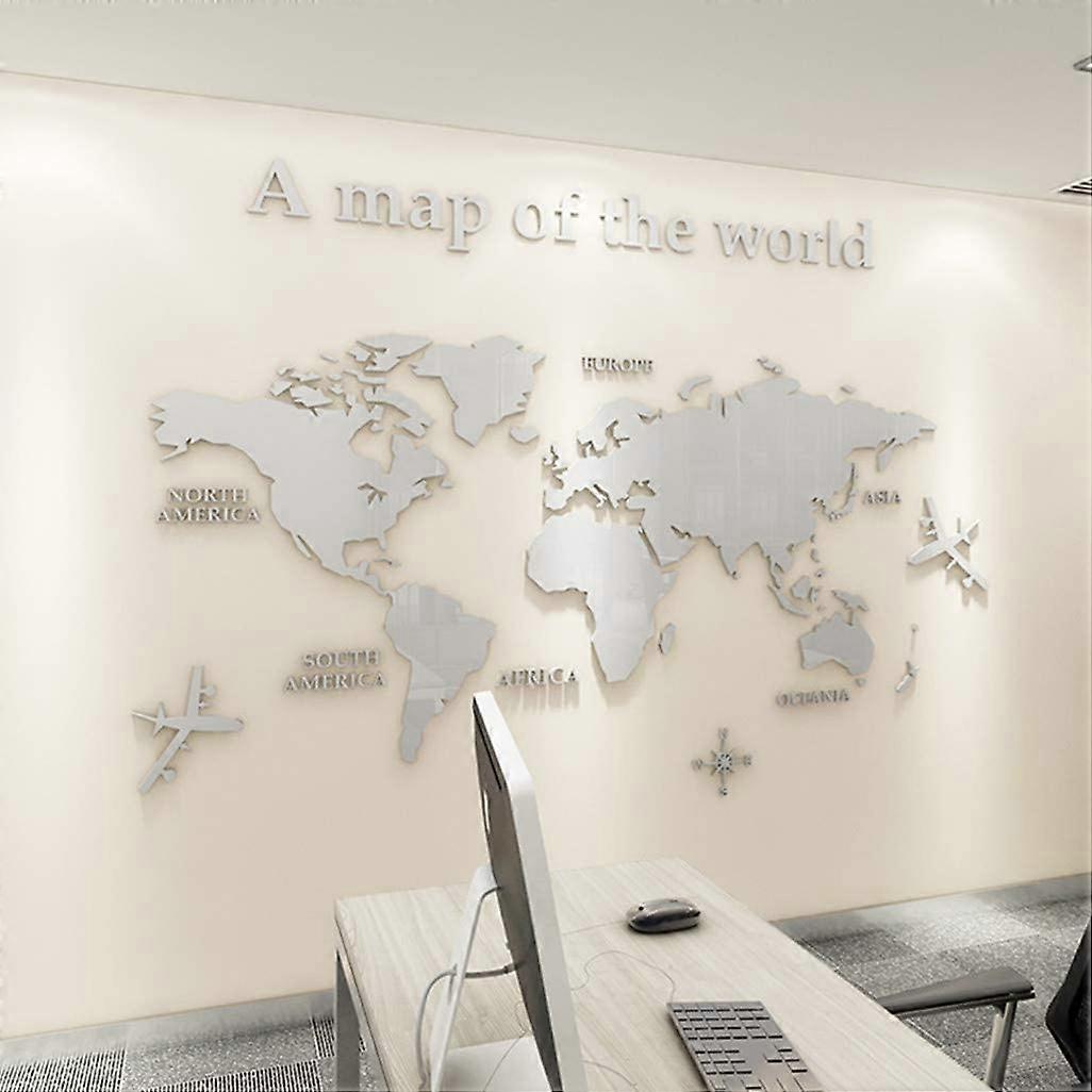 3D Wall Stickers - DIY World Map Wall Decal Sticker Murals Map Wall ...