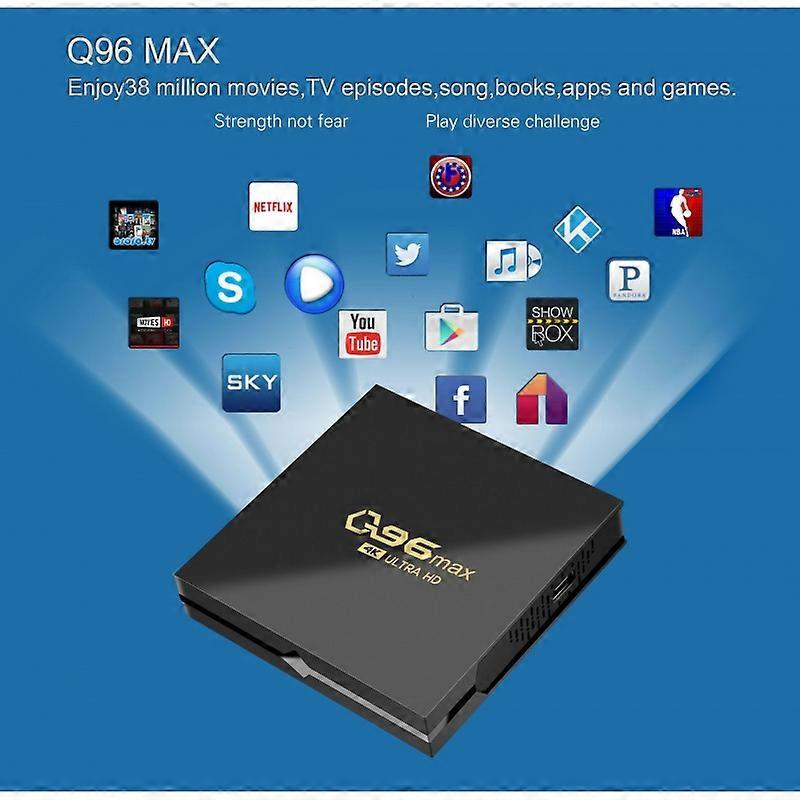 Q96 MAX Smart TV Box Android 11 Amlogic S905 Quad Core 4K HD Set Top ...