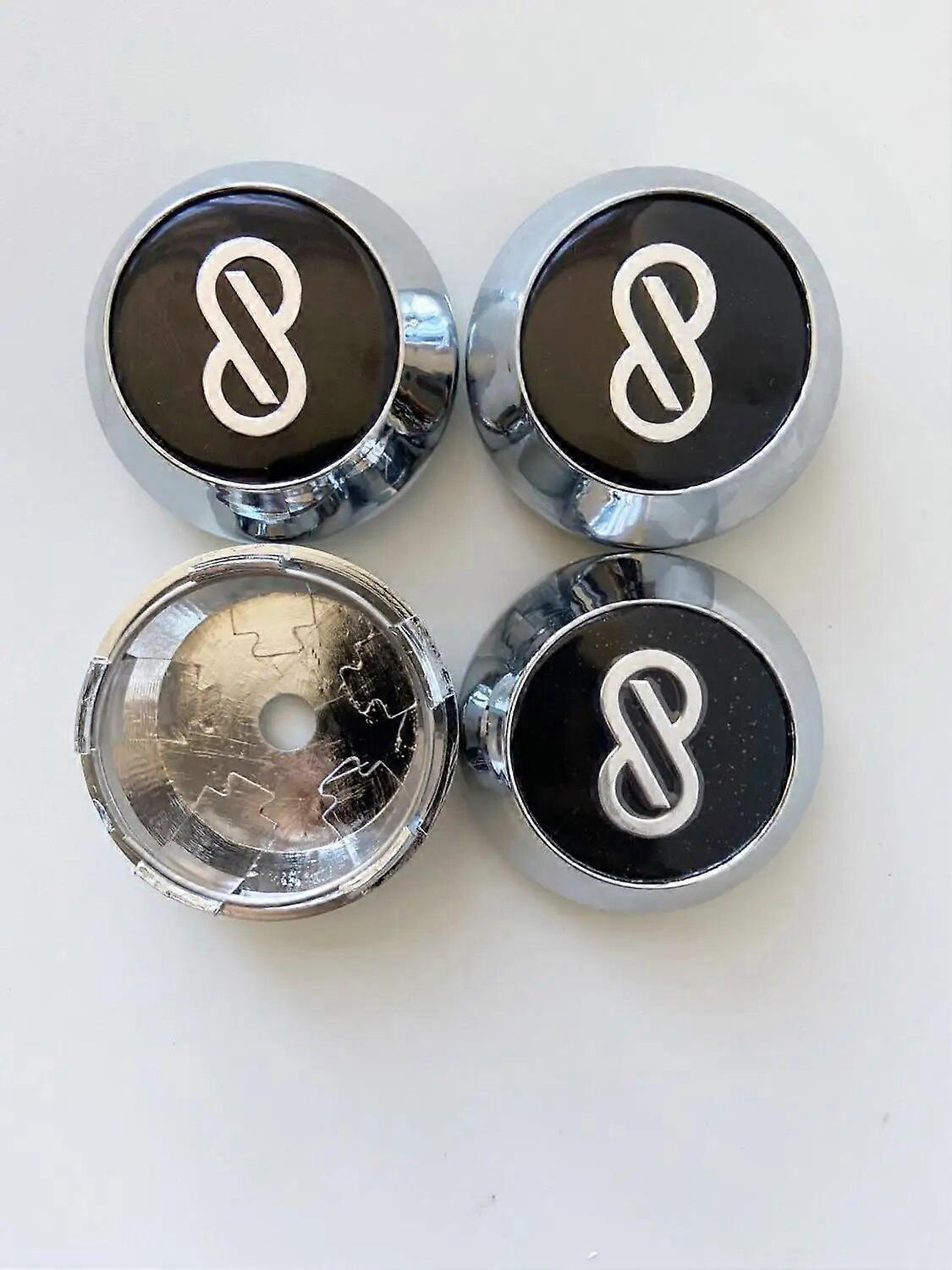 4PCS/Lot 65MM Car Wheel Center Hub Caps for ENKEI Emblem Logo chrome ...