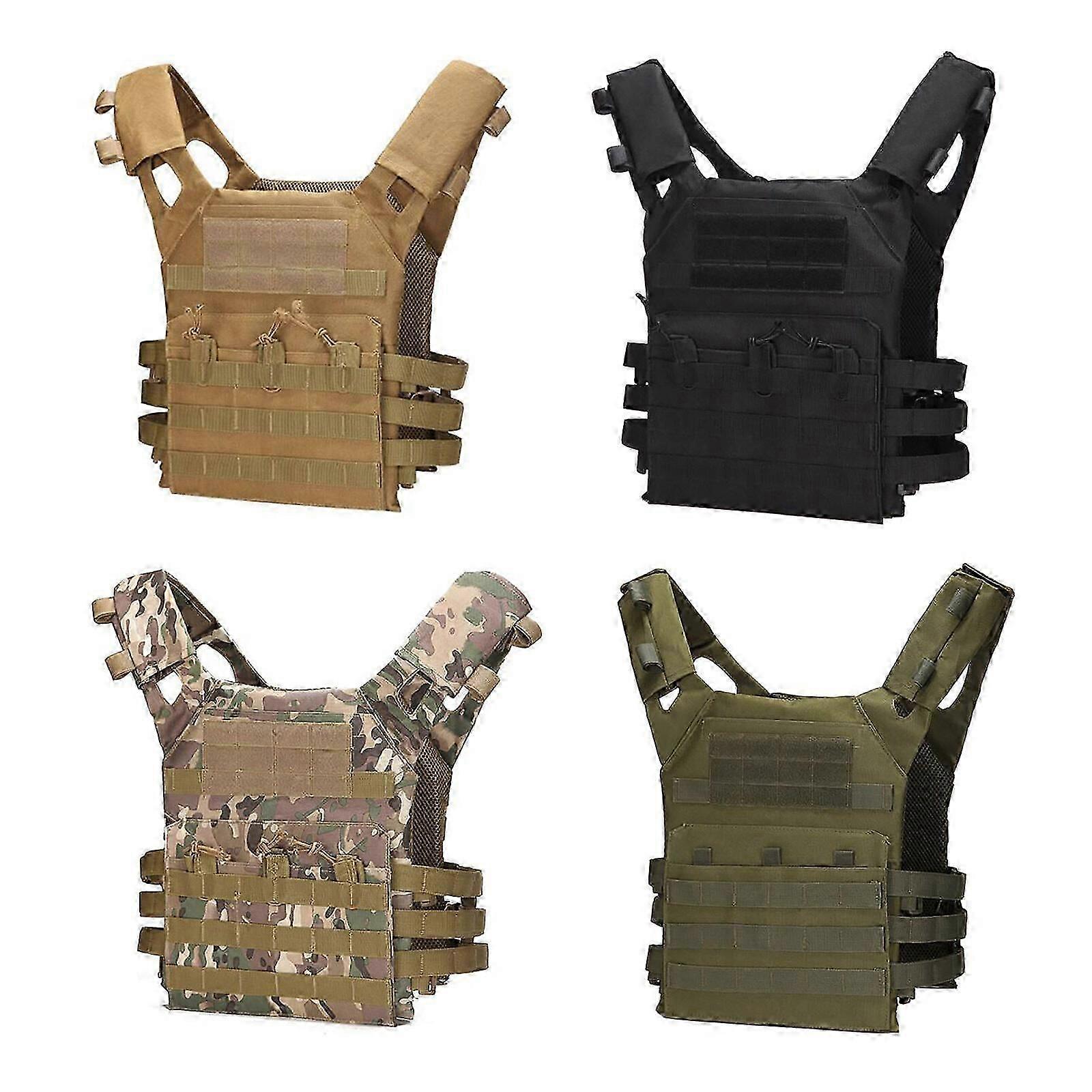 Military Tactical Vest JPC Airsoft Combat Plate Carrier Paintball ...