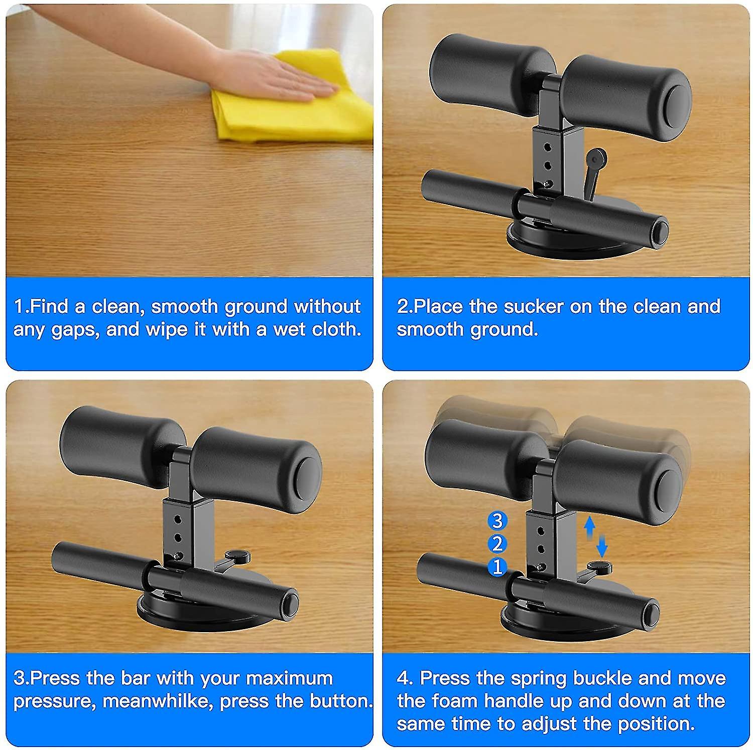 Sit Up Assistant Device Stand Bar Abdominal Muscle Exerciser Workout ...