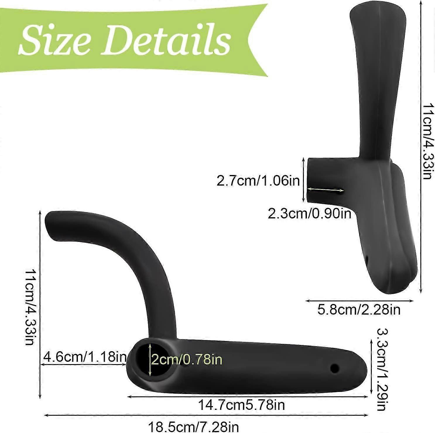 Door Handle Cover, Black, Anti-Pinch Silicone Door Handle Cover, Anti ...