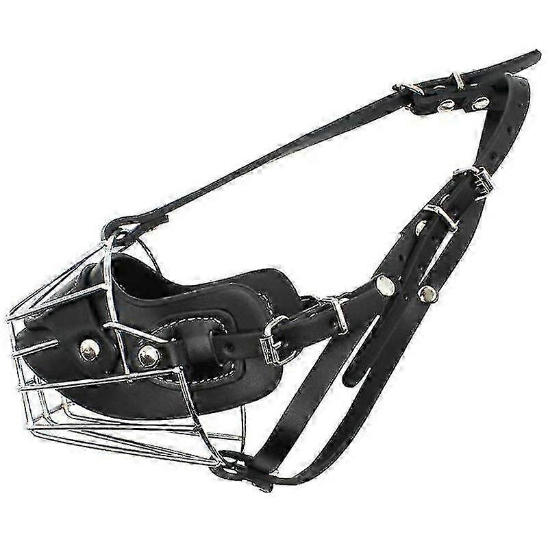 Super Metal Muzzle Dog Muzzles Leather Muzzle For Large Dogs SZRH A-G ...