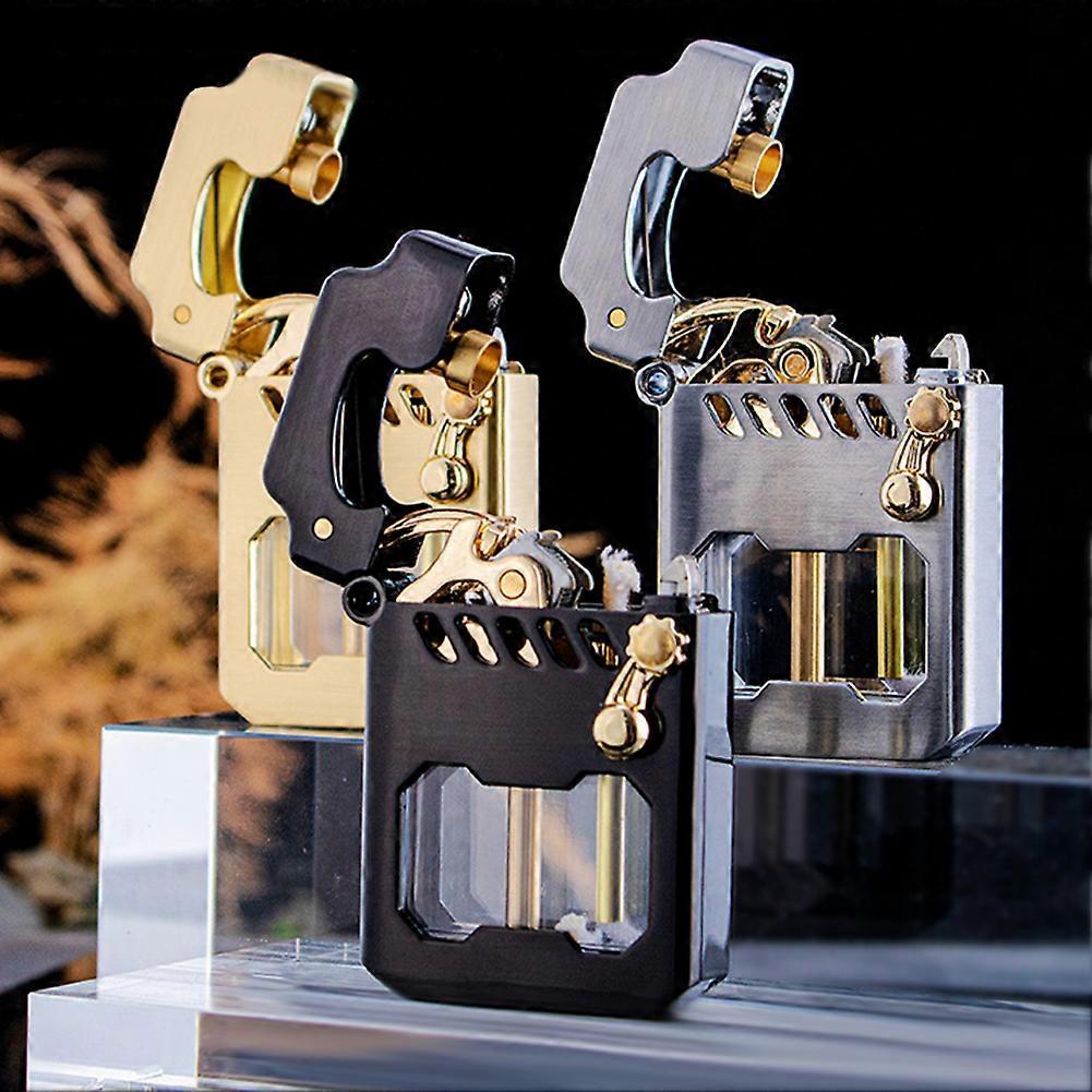 Mecha Metal Rocker Lighter Windproof Kerosenes Lighters with ...