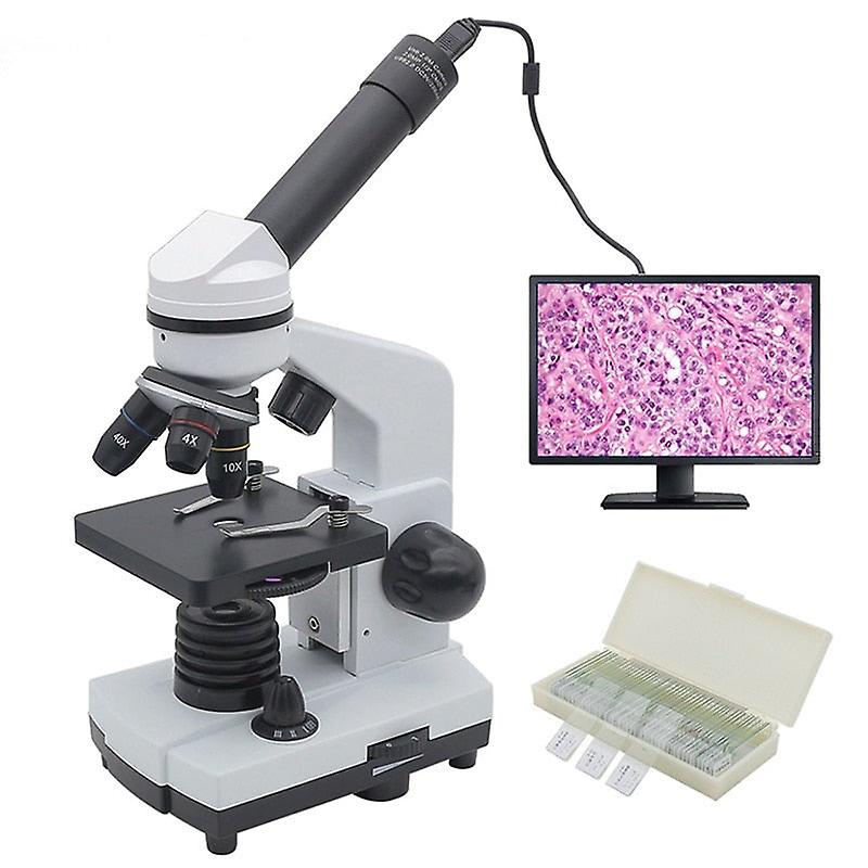 1600X Student Biological Microscope 2mp Usb Electronic Eyepiece Digital ...