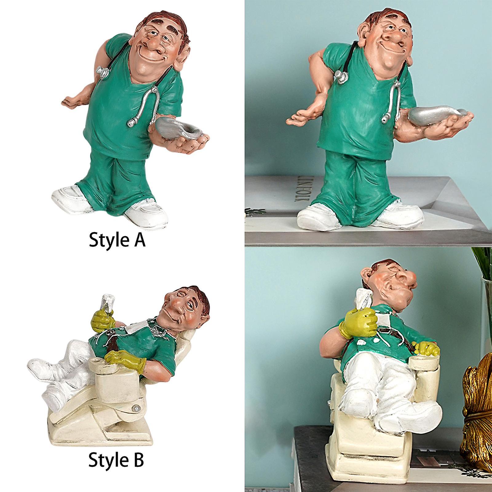 Doctor Statue Figurine Craft Sculpture Artwork for Desktop Shelf ...