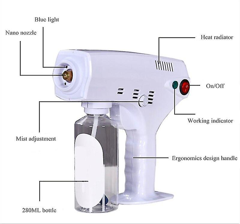 Uk plug new multifunction nano steam gun indoor spray car clean hair ...