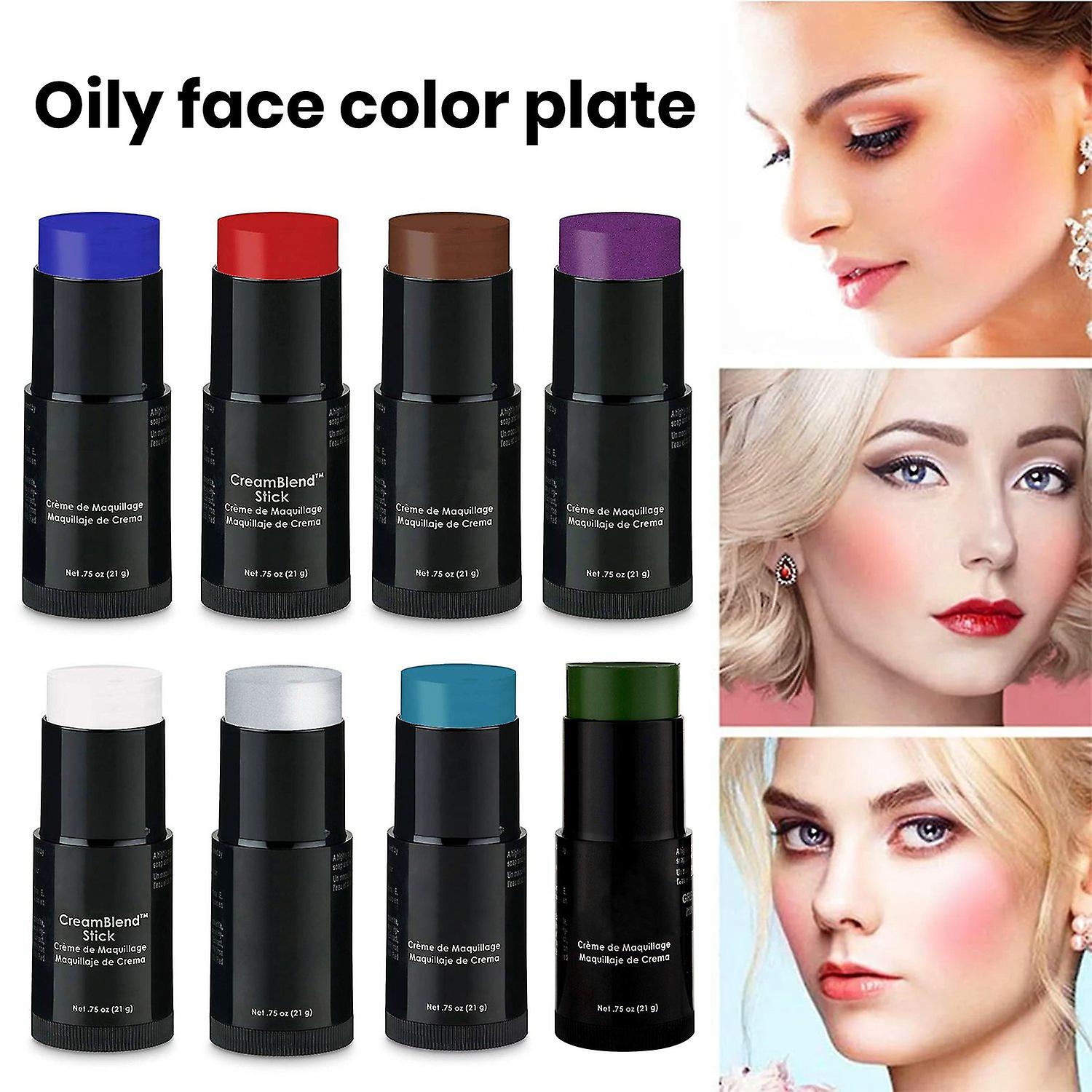 21G Face Body Paint Stick Non-Toxic Halloween Cosplay Vibrant Color ...