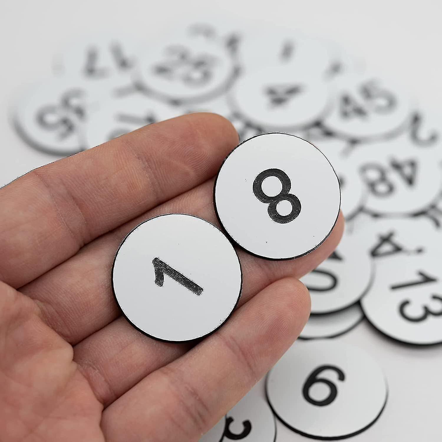 Plastic Number Tags Engraved Numbered Tags Id Tags Key Tags Without ...