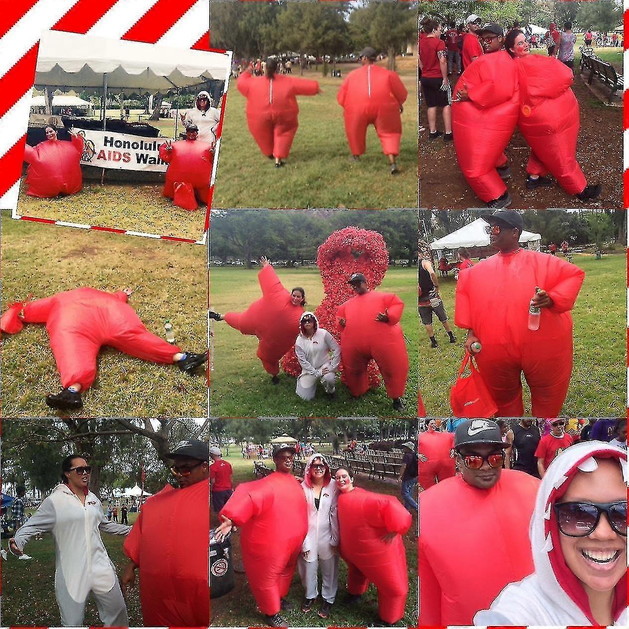 Halloween Costume Halloween Inflatable Full Body Suit Costume Multi ...