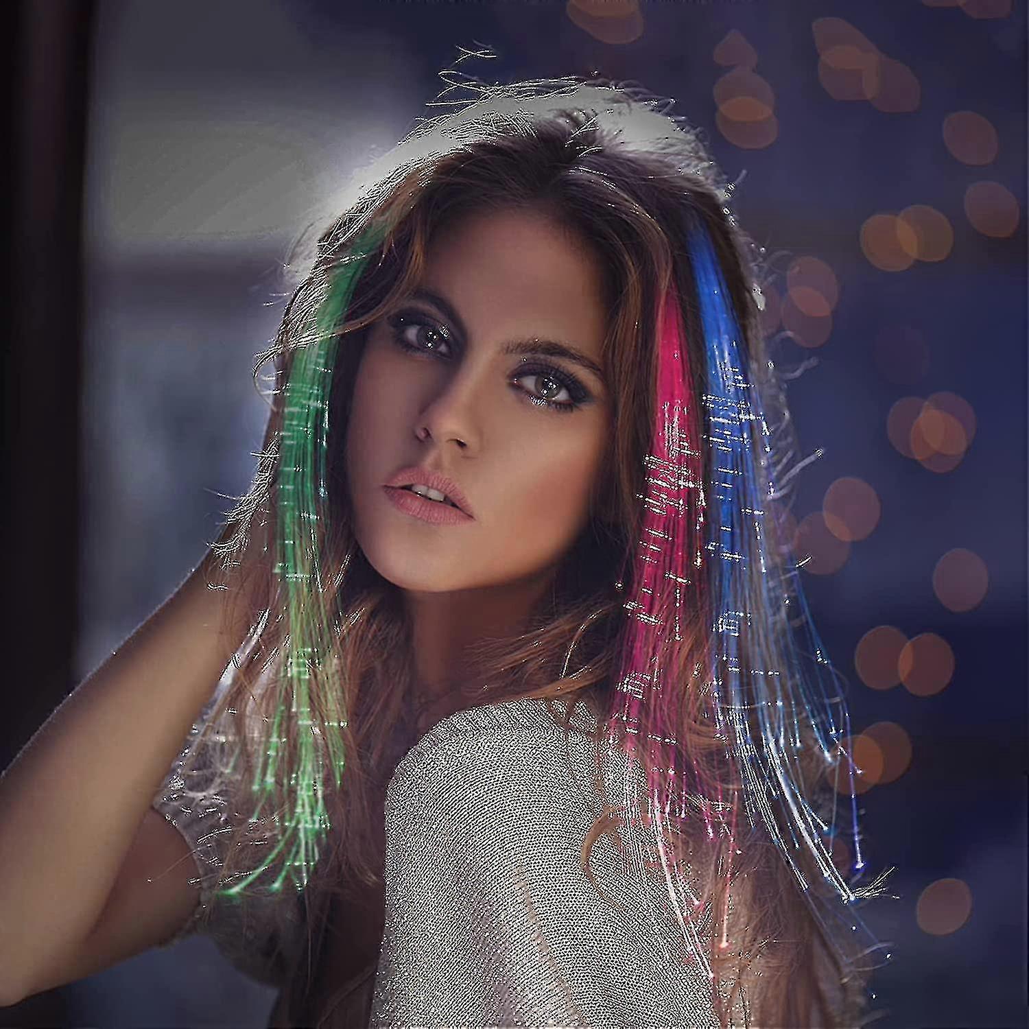 15 Pack Led Light Up Fairy Hair Accessories Braid Extension Clips For ...