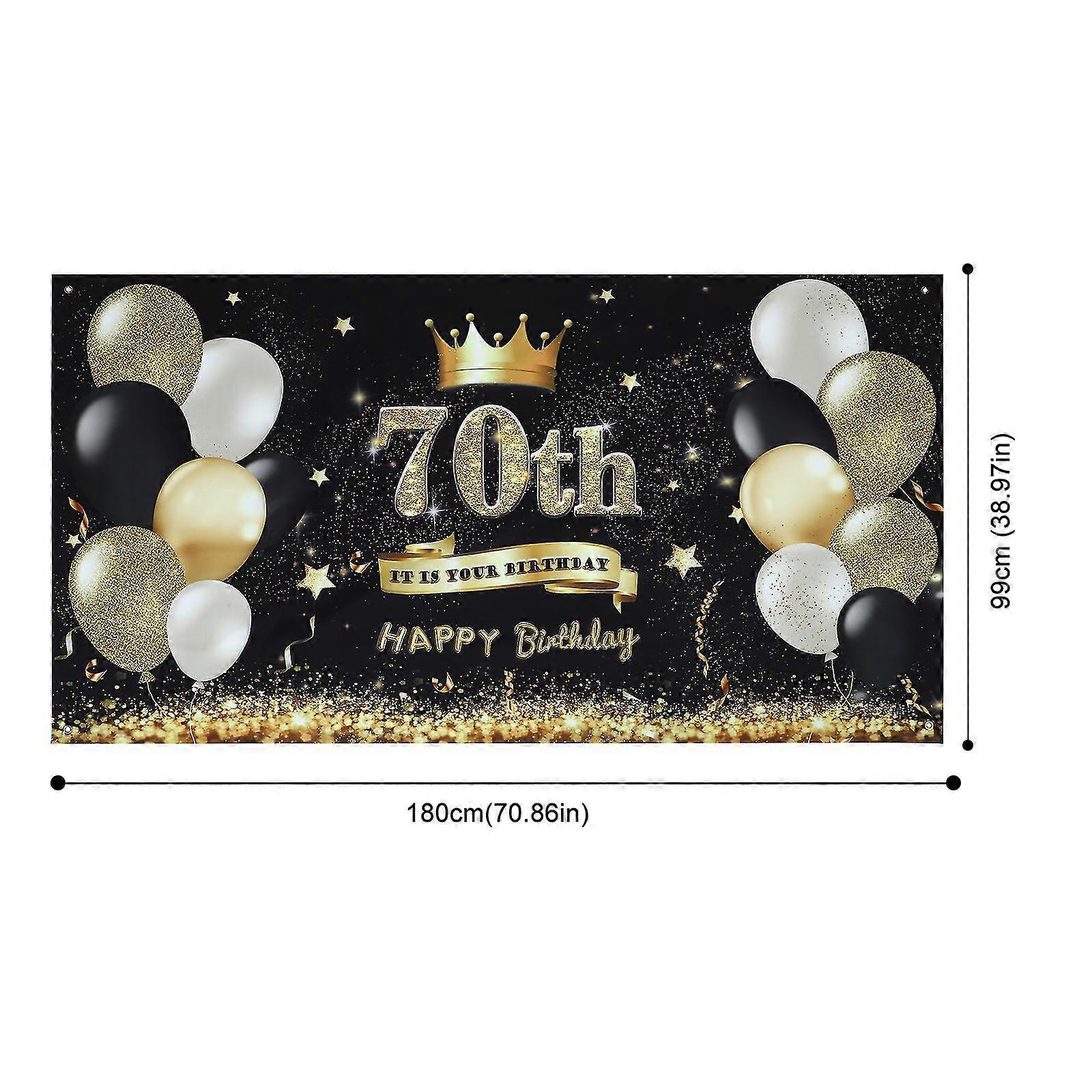 2024 70th Happy Birthday Background Banner 70th Photography Background ...