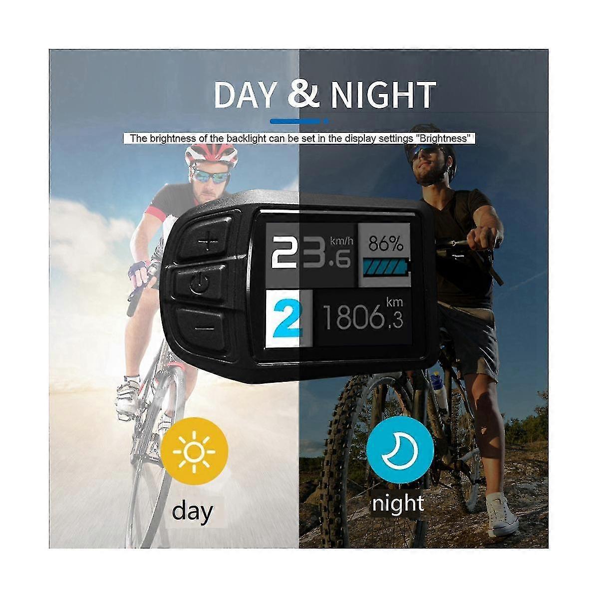 LCD TFT UKC3 Display Speed Battery Time Indicator for Electric Bicycle ...