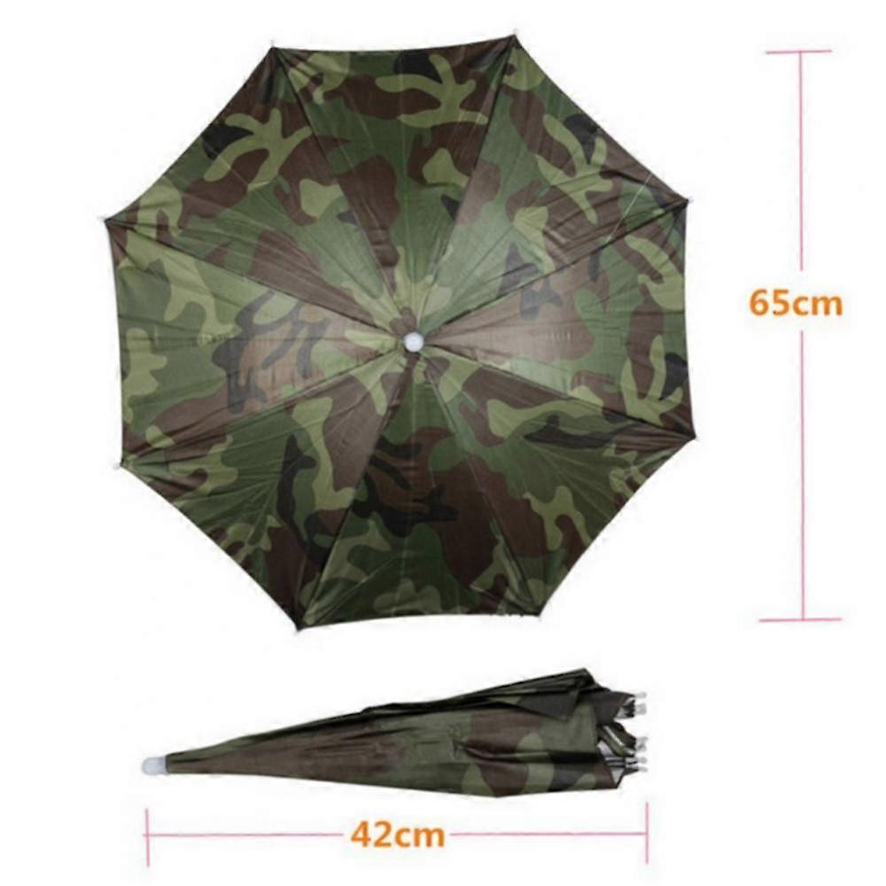 Outdoor Head Umbrella Hat Portable Fishing Caps Fishing Umbrellas Hat Traveling Hiking ...