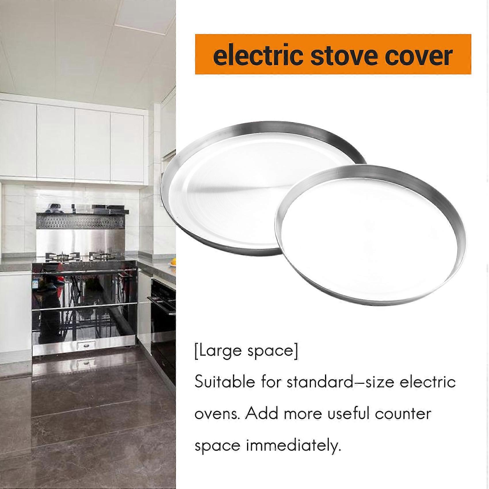 4Pcs Stainless Steel Hob Covers Stove Plate Top Cooker Protector Kit ...
