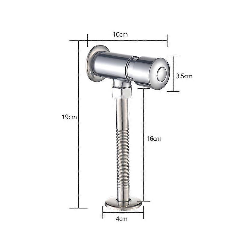 Urinal valve push button,bathroom urinal flush valve brass concealed ...