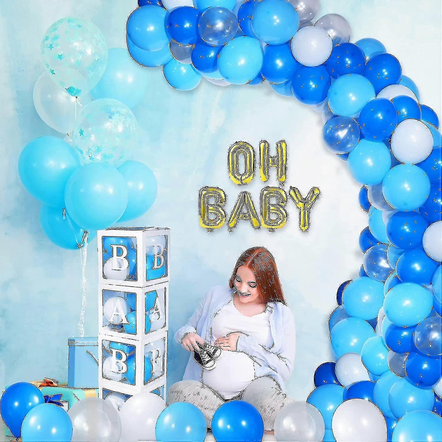 141 Pcs Baby Shower Boxes Party Decorations Individual Baby Blocks ...