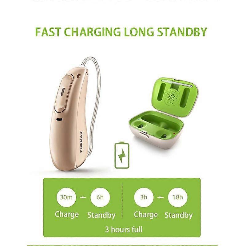 Phonak hearing aids RIC bluetooth rechargeable wireless digital 8 ...