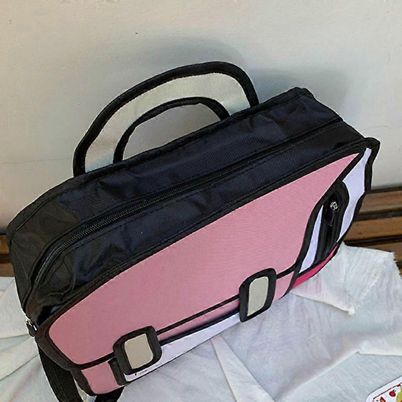 Fashion Unisex 2D Drawing Backpack Cute Cartoon School Bag Comic ...