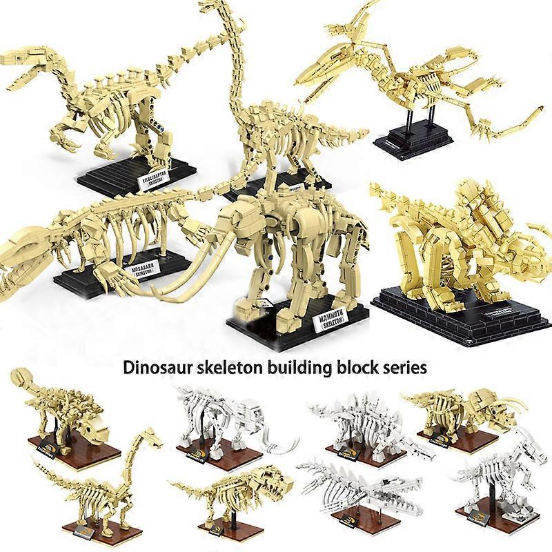 Jurassic Dinosaur Building Block Series Archaeological Skeleton ...
