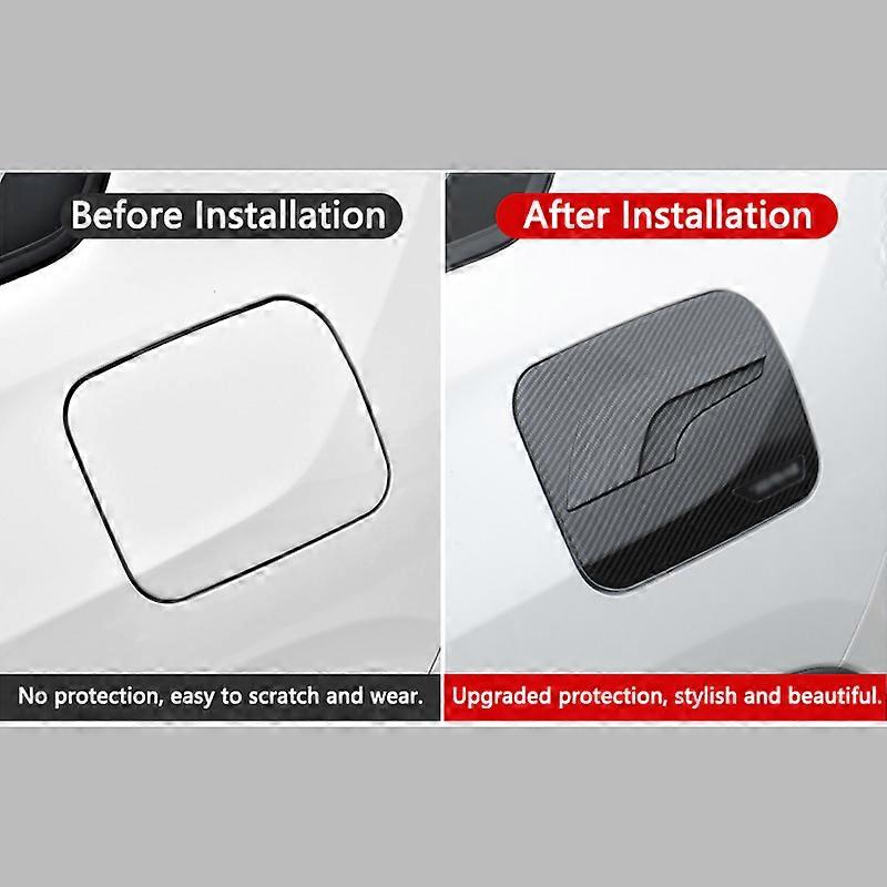 For Toyota RAV4 2020 2021 2022 ABS Carbon Fiber Car Fuel Tank Cover Oil ...