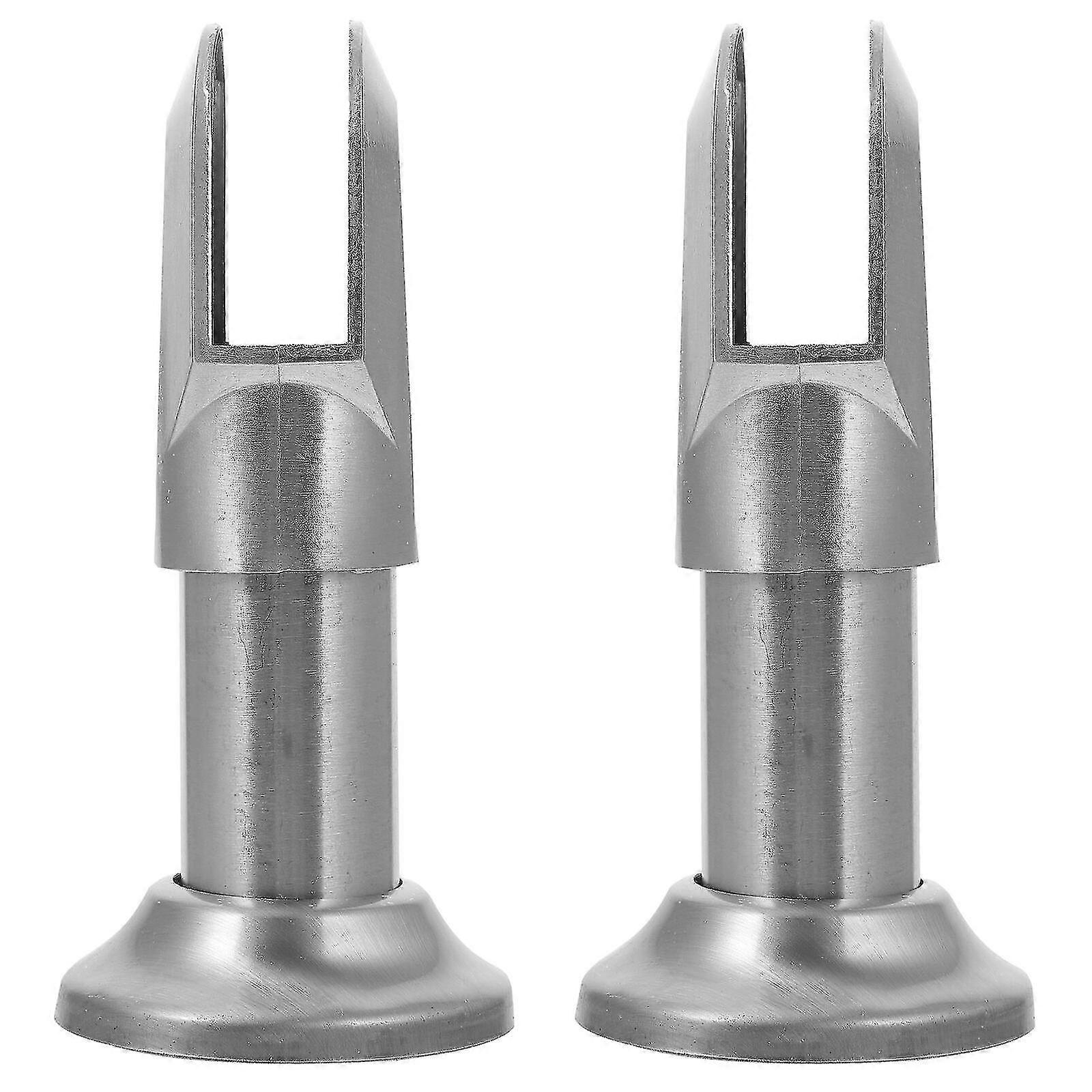 2 Pcs Toilet Stand Toilet Partition Feet Restroom Alloy Support Leg ...
