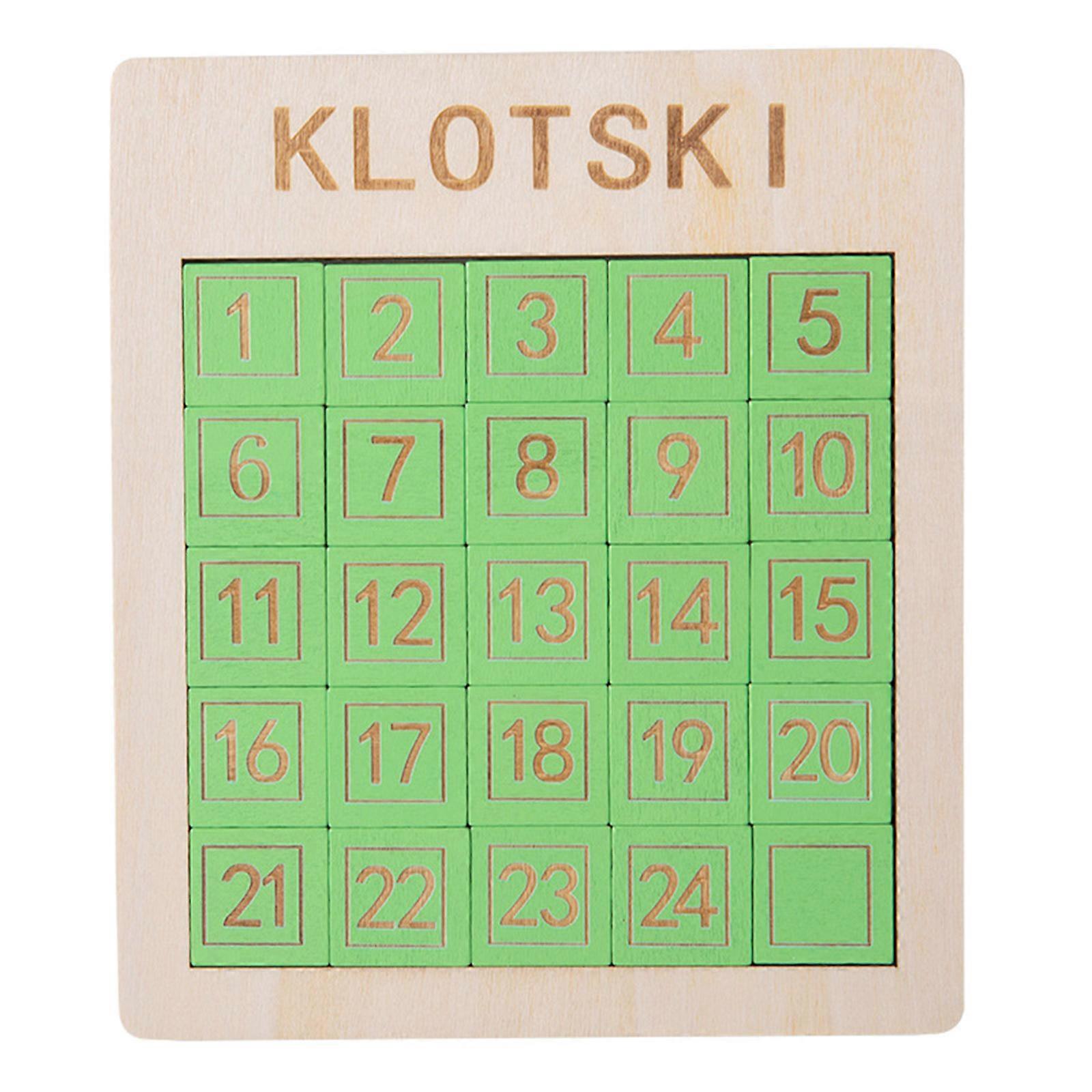 Intelligence Klotski Sliding Puzzle Toy Kids Learning Brain Teaser ...