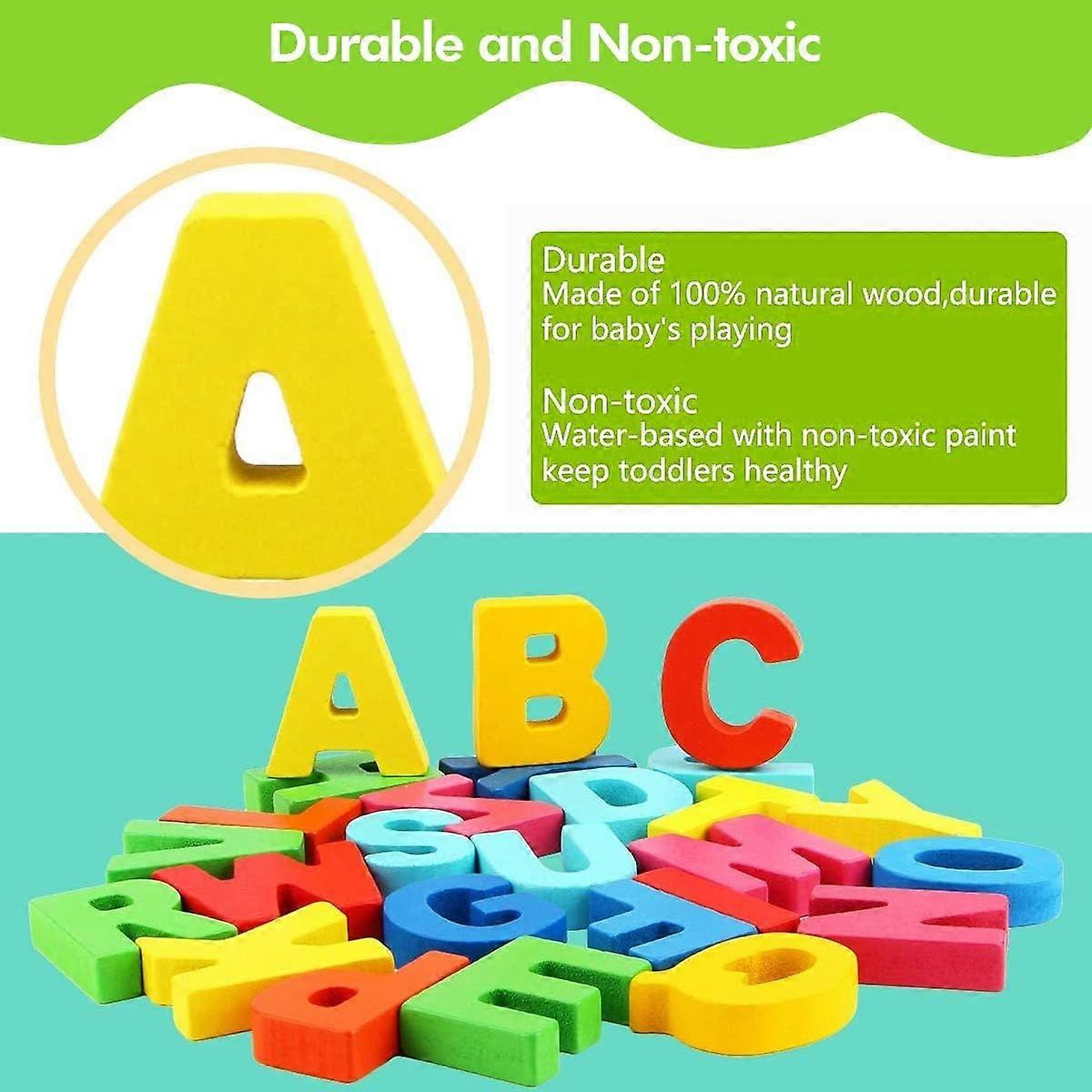 Wooden Jigsaw Puzzles for 2 3 4 Year Old Kids with 20-piece Numbers and ...