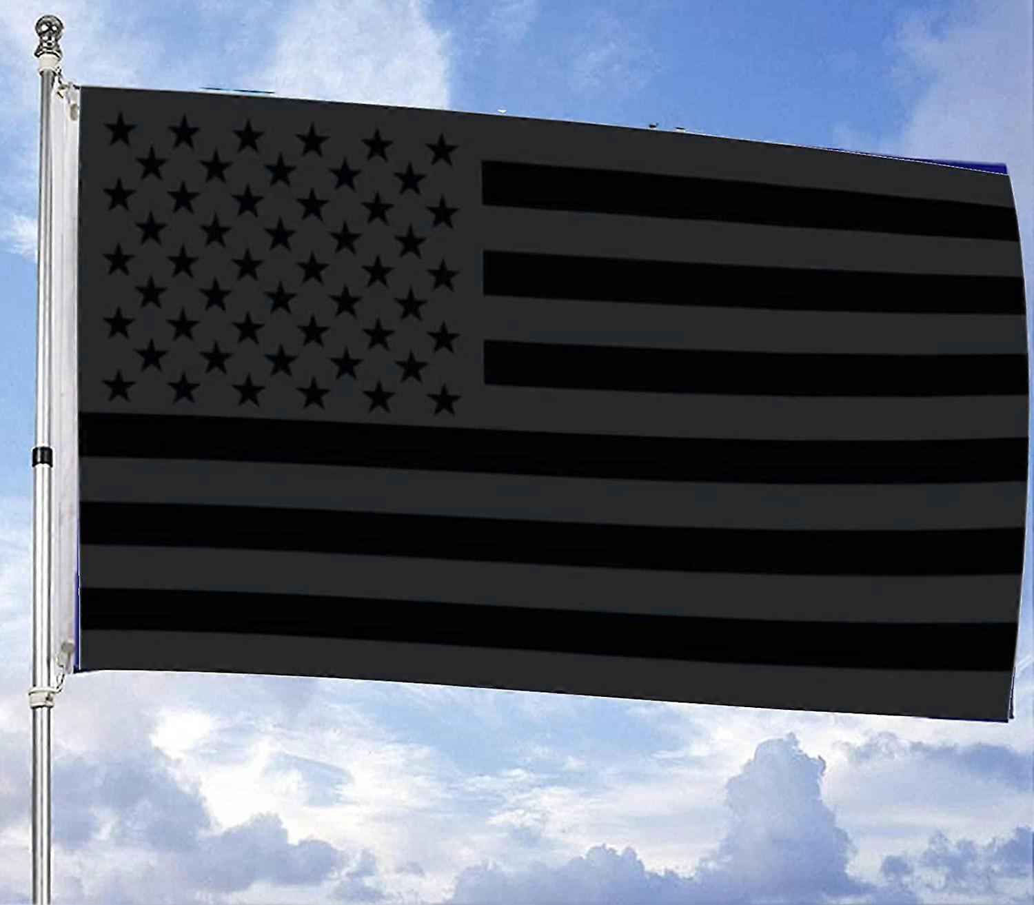 All Black American Flag - 3x5 Ft Outdoor American Black Flags Heavy ...