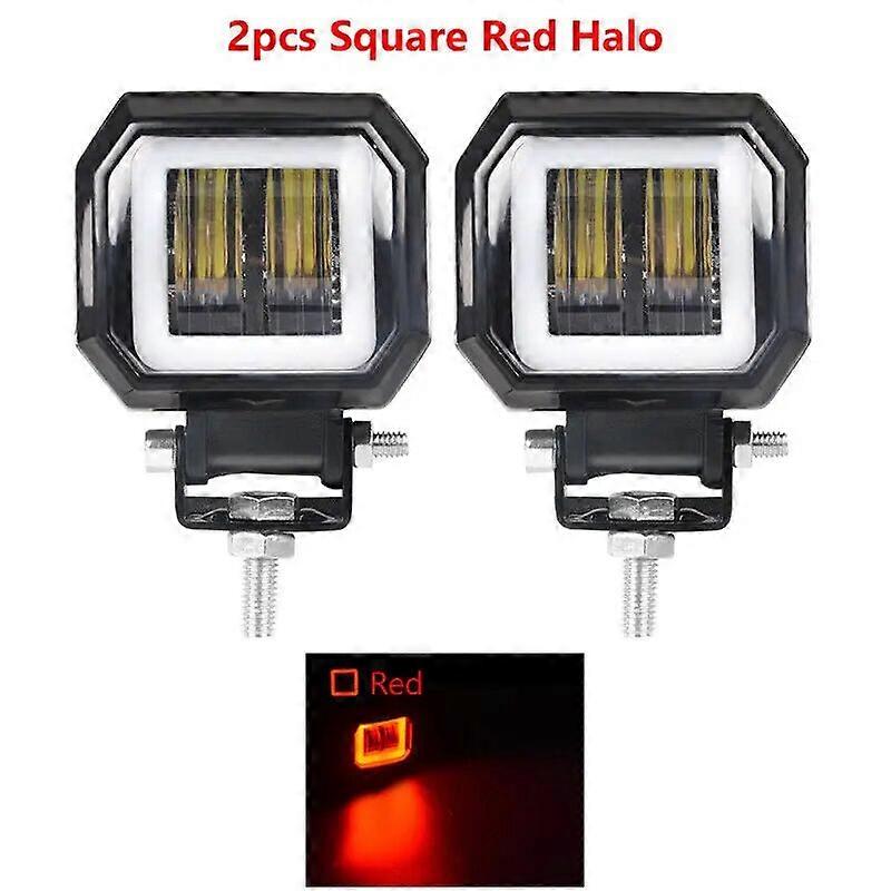 2pcs 3inch 12V 24V 6000K LED Work Light Bar Spot Driving LED Headlights ...