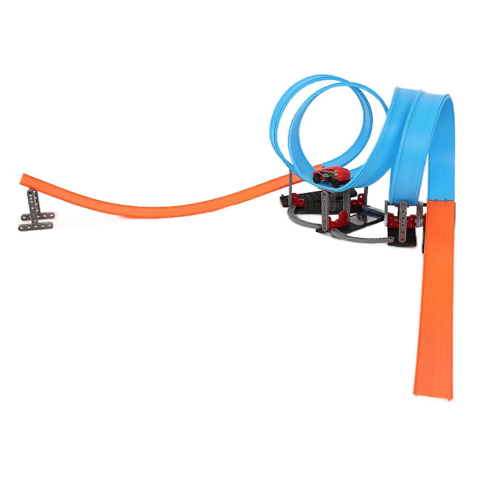 68PCS Catapult Race Car Track Set Construction Toy Kit for High Speed ...