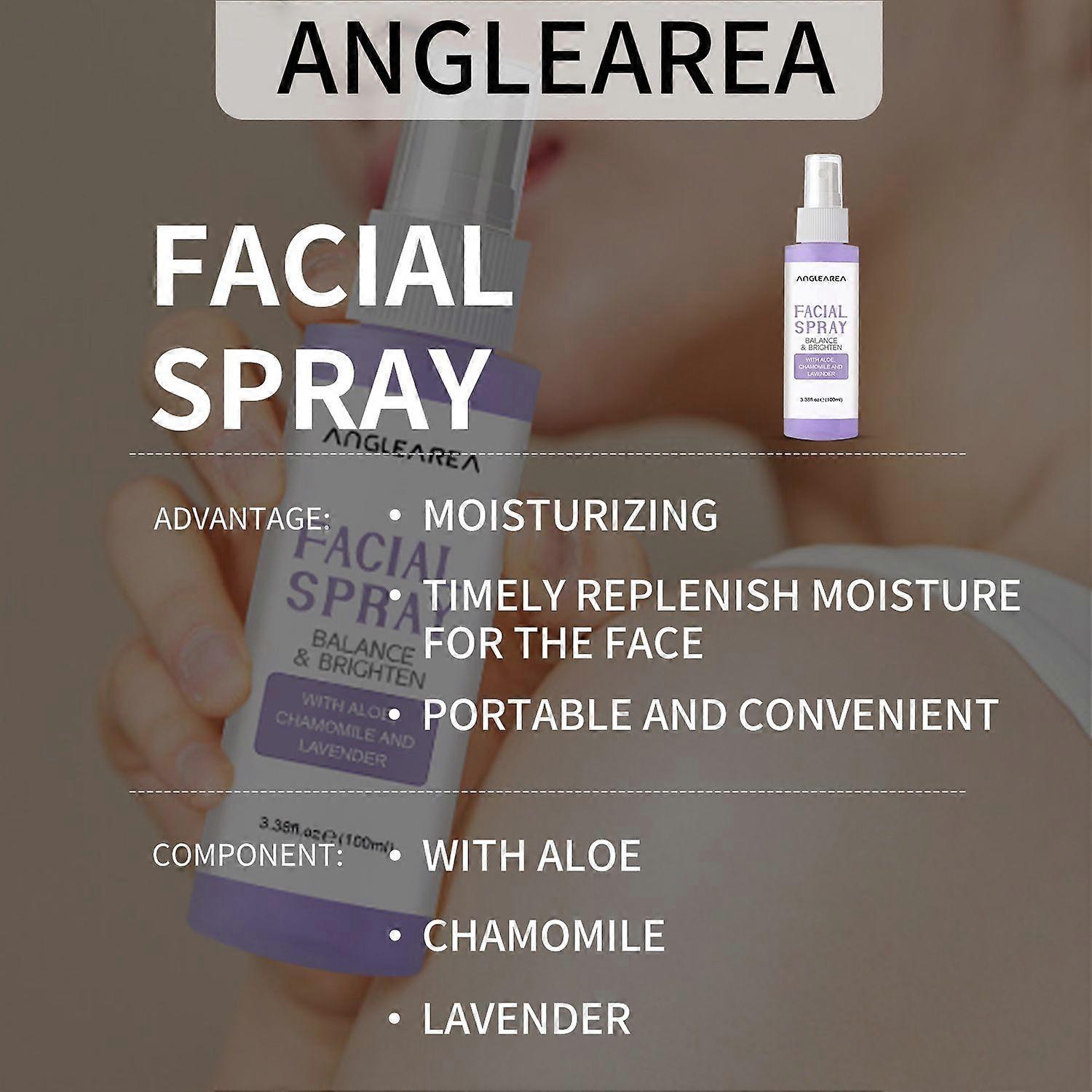 Lavender Hydrating Face Mist, Facial Spray with Aloe Chamomile and ...