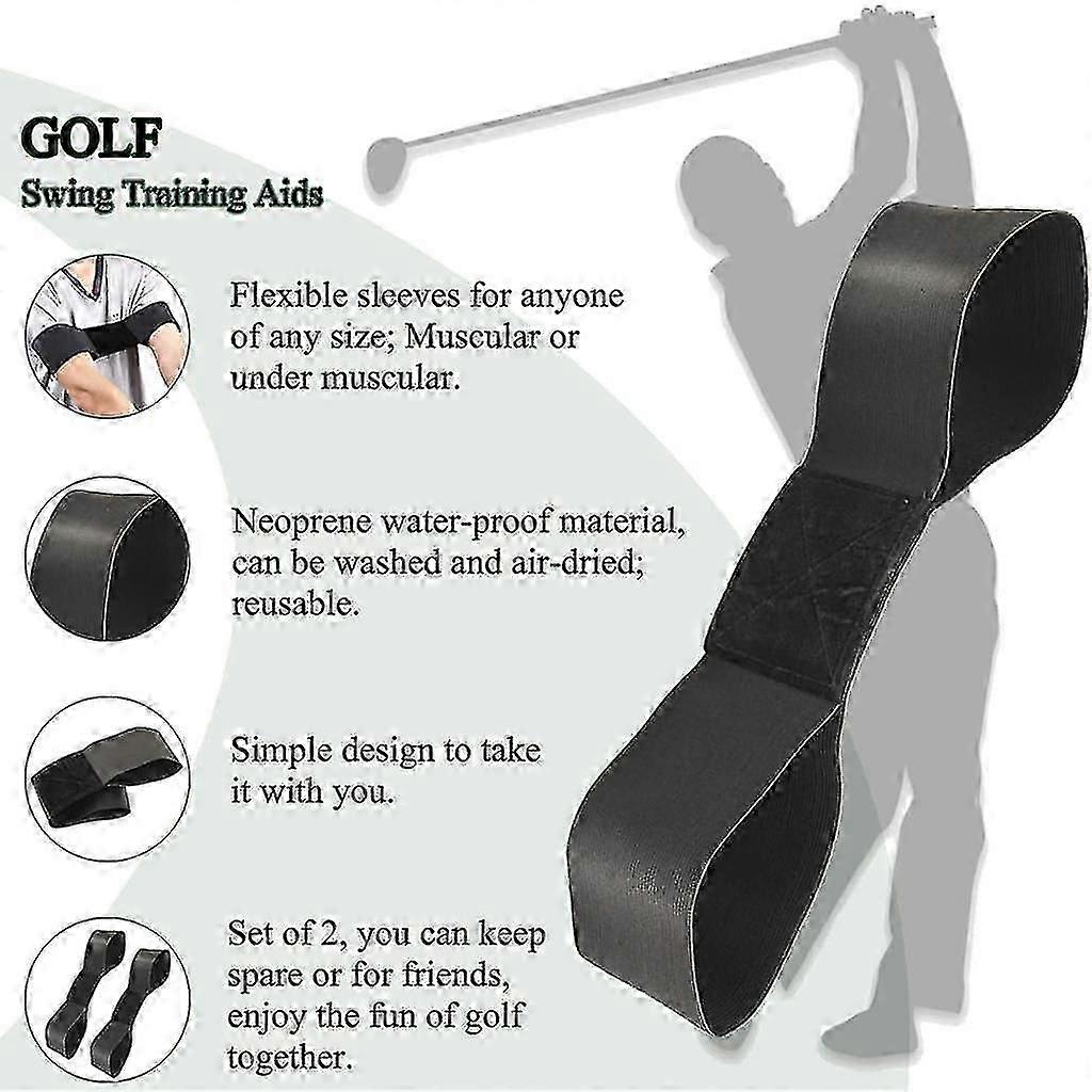 Golf Swing Training Aid Arm Band Trainer Golf Swing Posture Correction ...