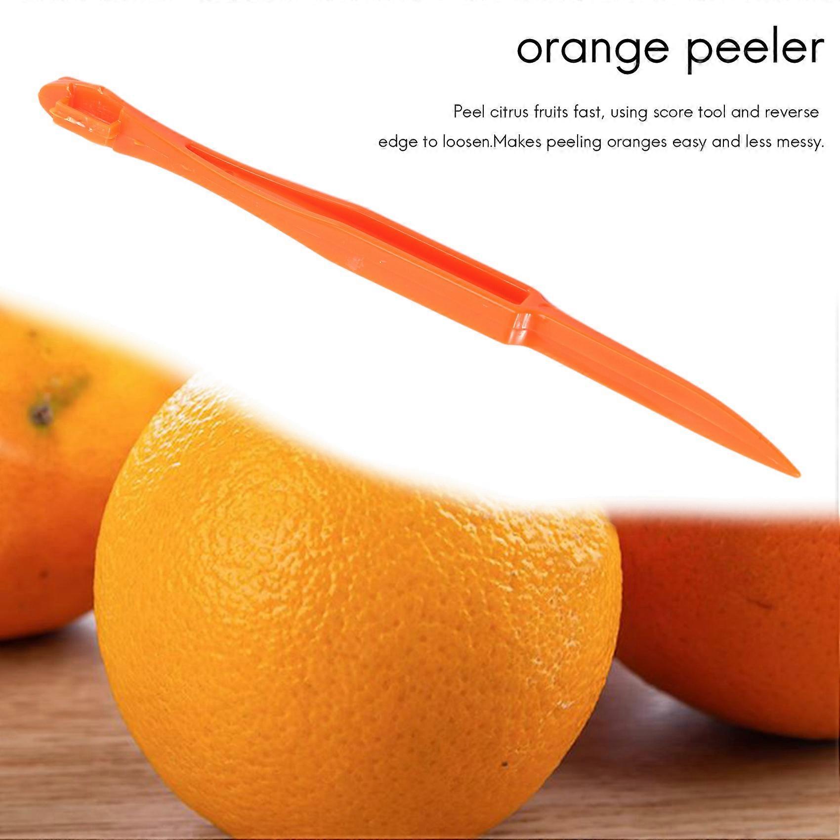 6PCS Easy Orange Citrus Peeler in Bright Orange Color Kitchen Tool ...