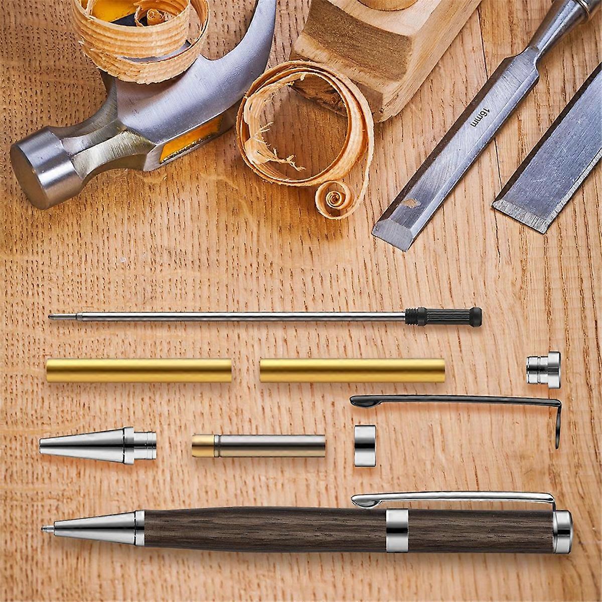 30 Pcs Slimline Pen Kit Wood Turning Twist Pen Kit with Refill Lathe ...