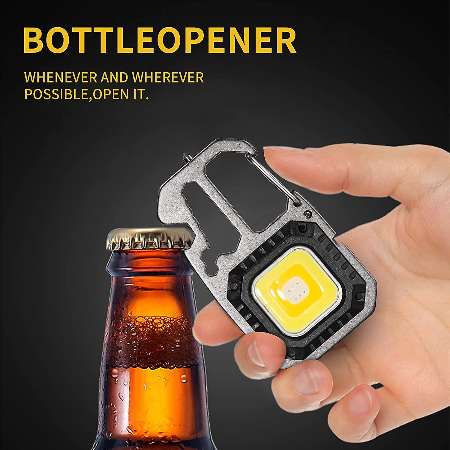 Mini Led Flashlight. Portable 800 Lumens Magnetic Cob Rechargeable Work ...