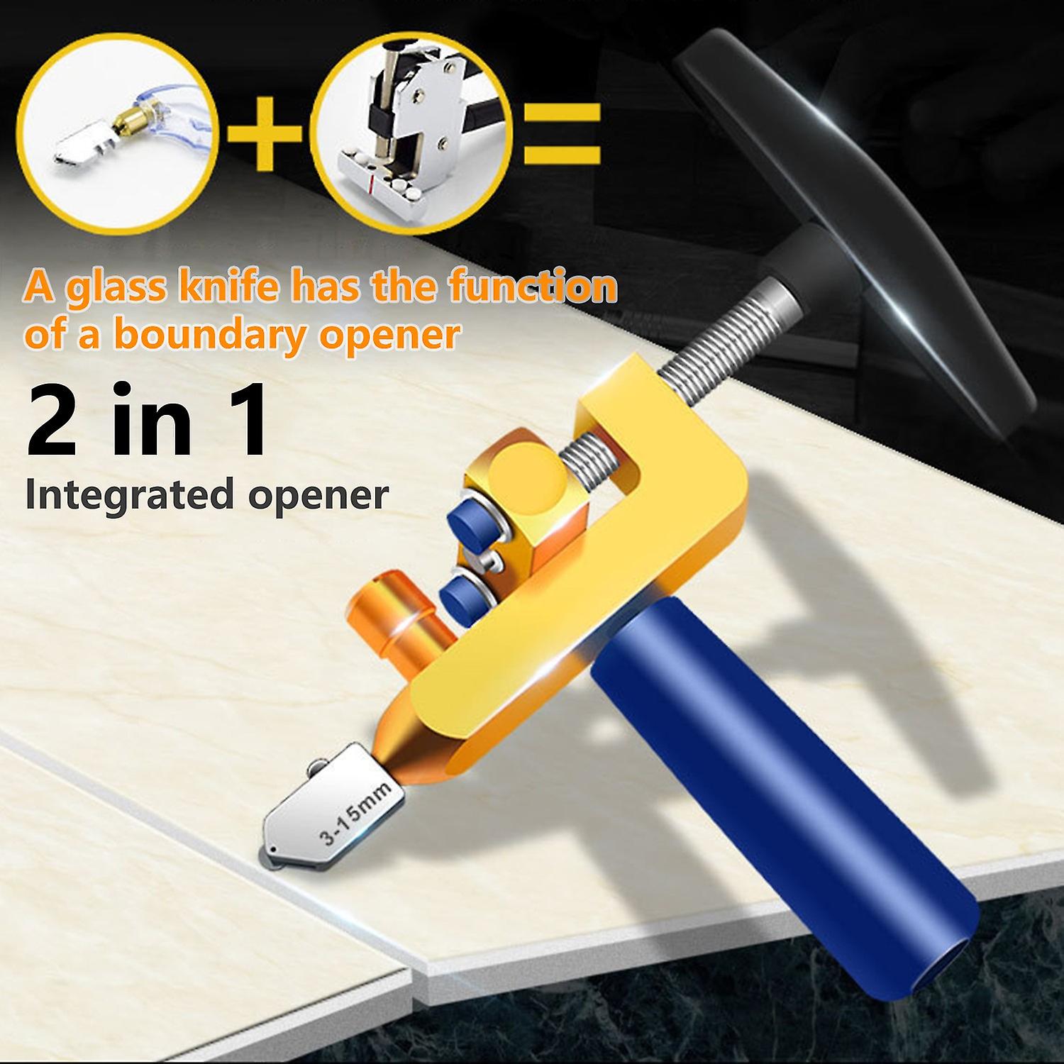 Tile Cutter 2 in 1 Professional Lengthened Rotary Handle Effective ...