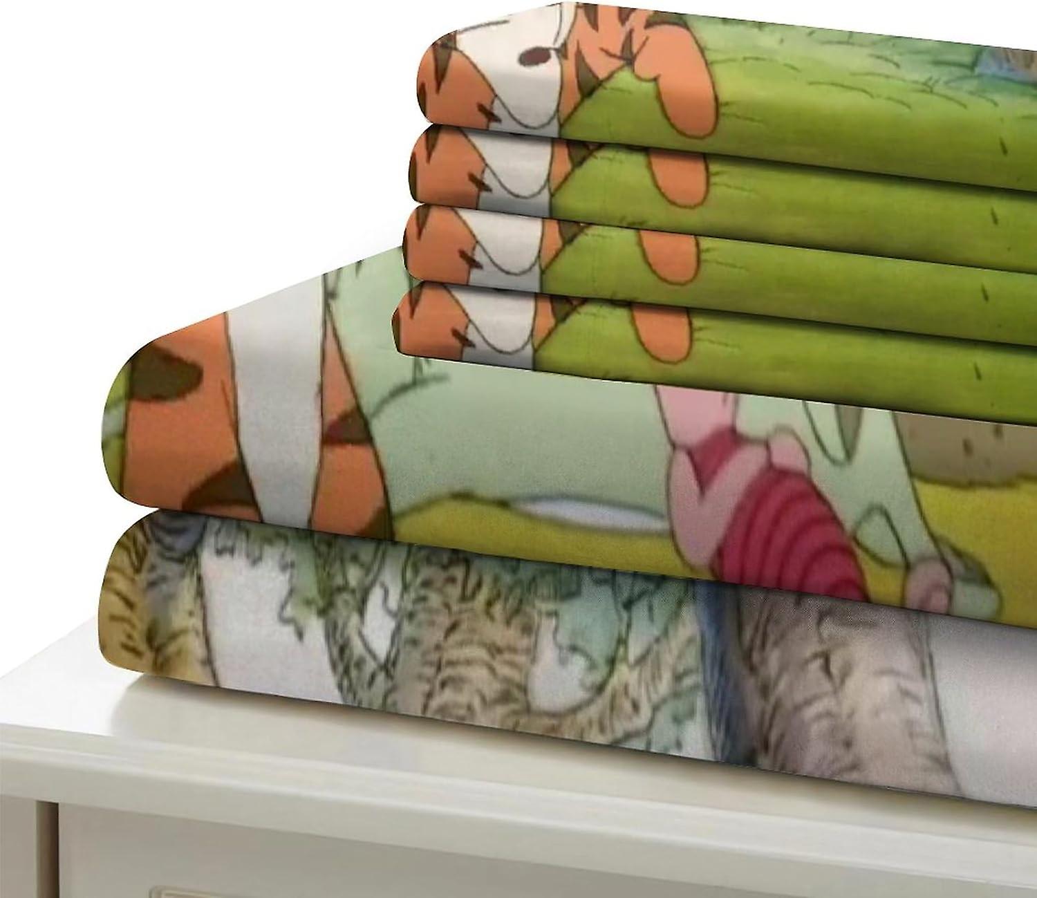 HOUKIG Winnie The Pooh - 3D Duvet Cover, Cotton Bedding Set, Easy Care ...