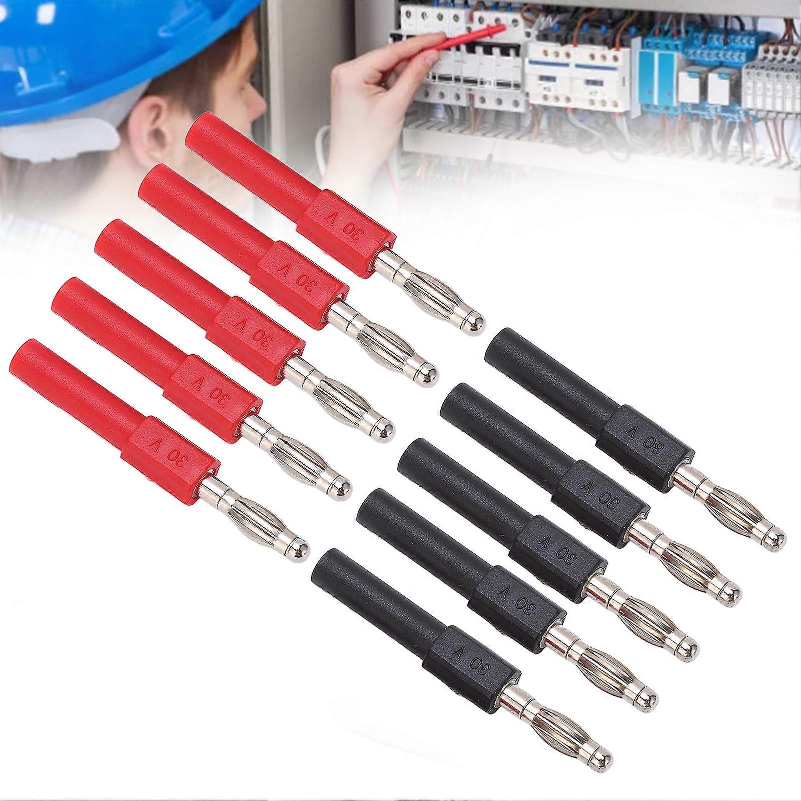 5Set J.20012 Banana Plug Connector 4mm Male to 2mm Female Multimeter ...