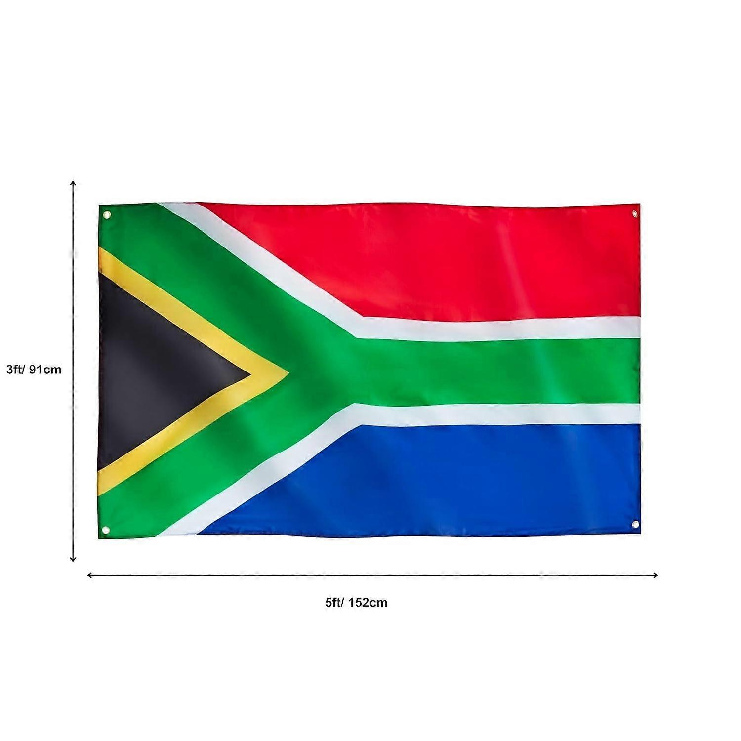 South Africa Flag,South African Banner,Eyelet in Every Corner, Rainbow ...