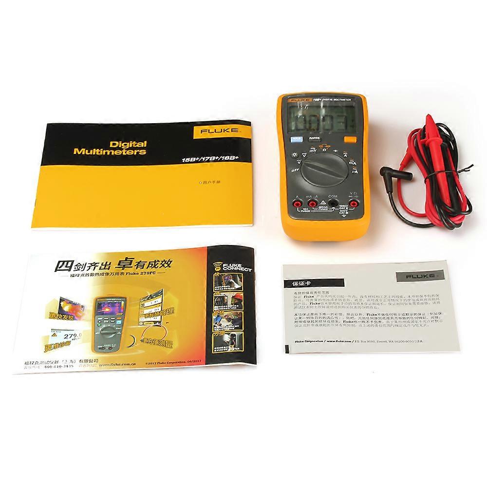 FLUKE F15B+ 4000 Counts Multimeter Portable Digital Multimeter Handheld Voltmeter Ammeter ...