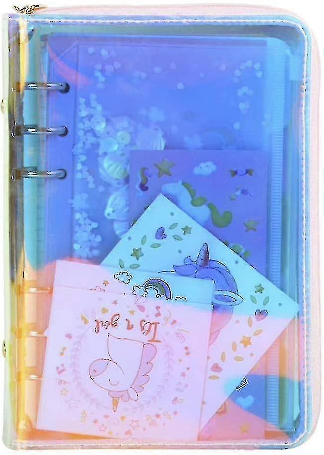 Personal Compact Zip Organizer, A6 6-ring Zipper Binder Planner Cover ...