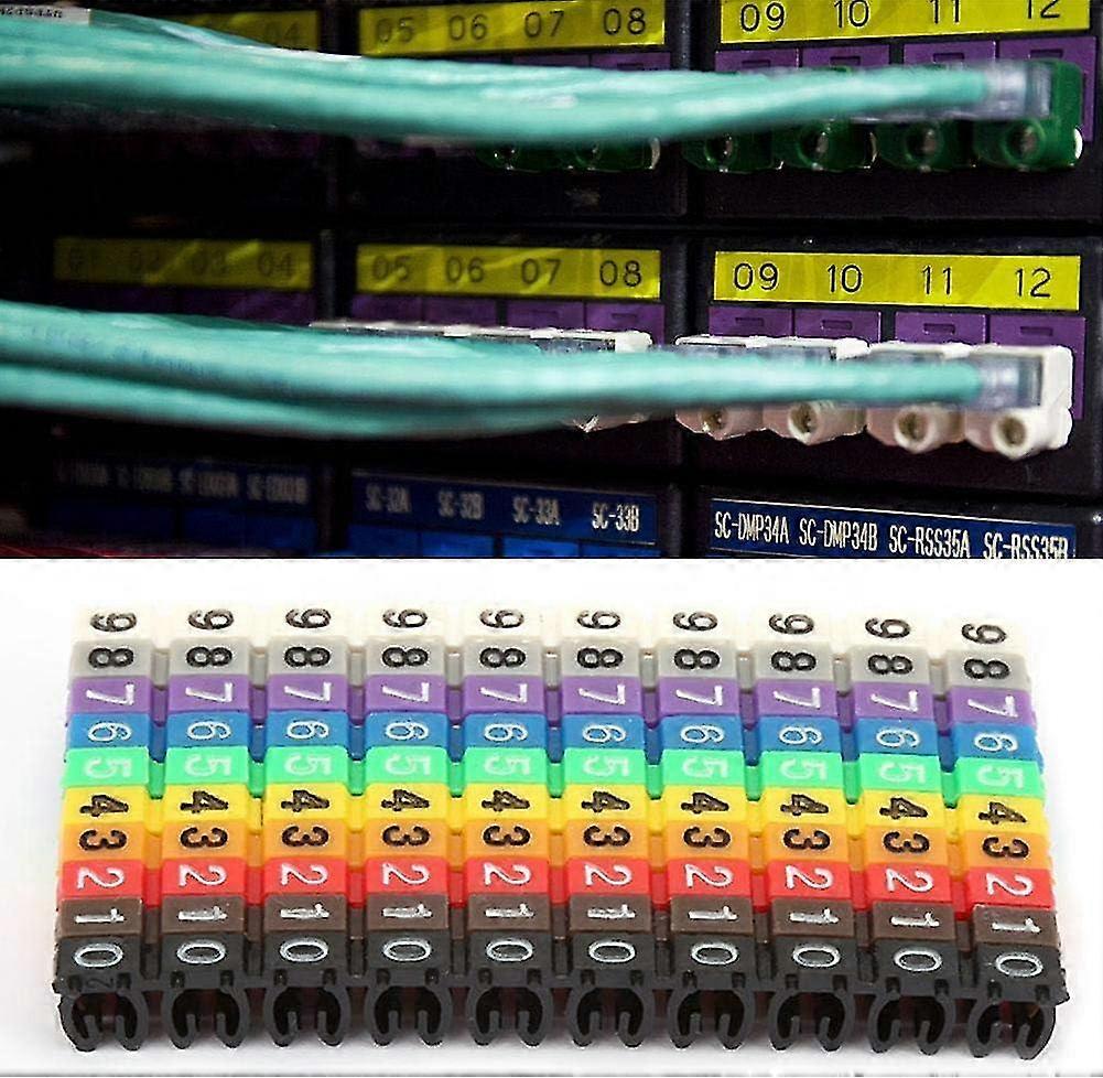 Wire Markers Wire Number Labels Colorful Wire Numbering Marker Tube ...